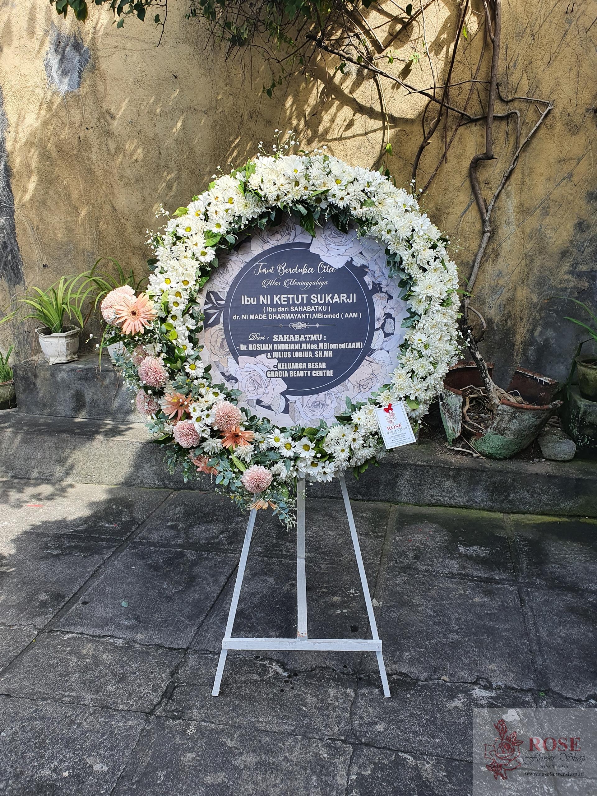 Standing Flower Bulat | Rose Flower Shop - Toko Bunga Denpasar Bali Florist