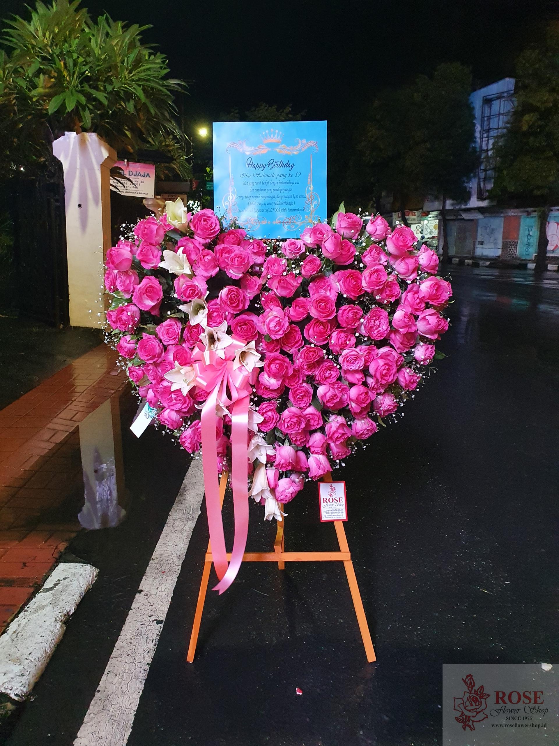 Standing Rose Flower – Heart Custom | Rose Flower Shop - Toko Bunga ...