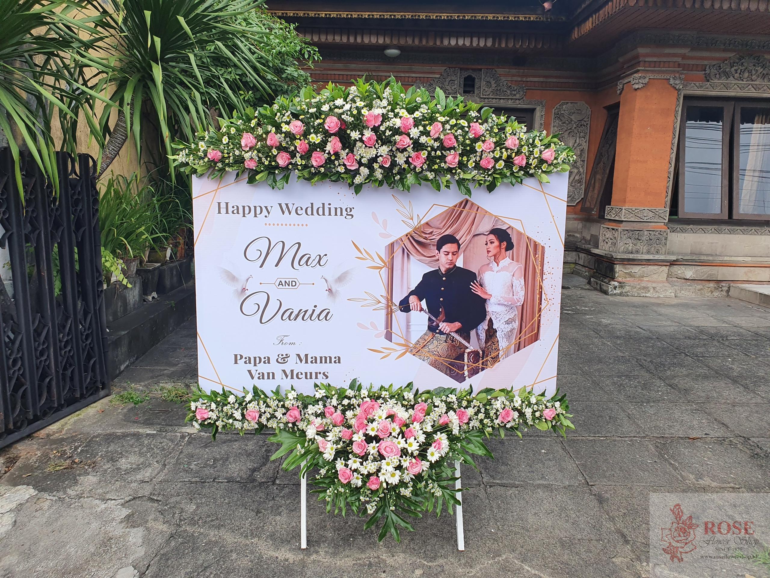 1.5×1 Full Bunga Atas Bawah Wedding | Rose Flower Shop - Toko Bunga ...